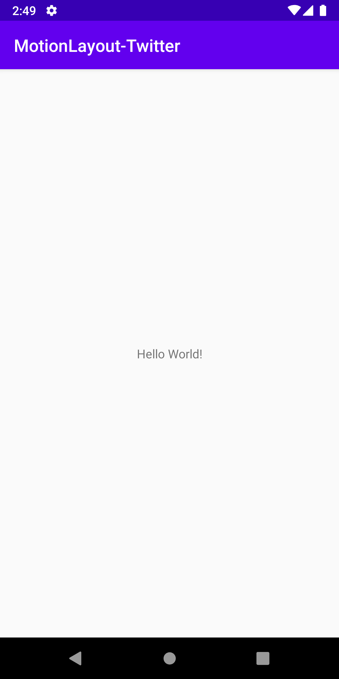 Android MotionLayout: Creating the Twitter splash screen in the ...